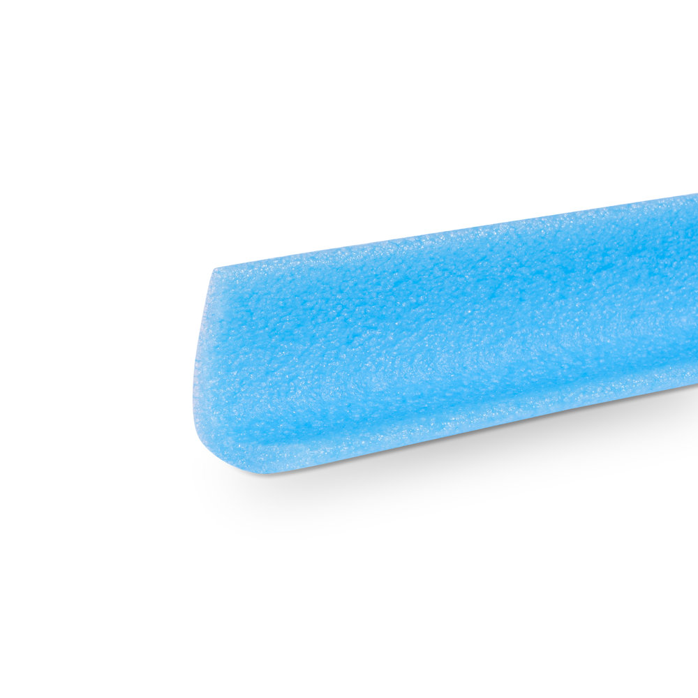 Edge protector with L-profile of PE foam in blue 2000x50x50mm