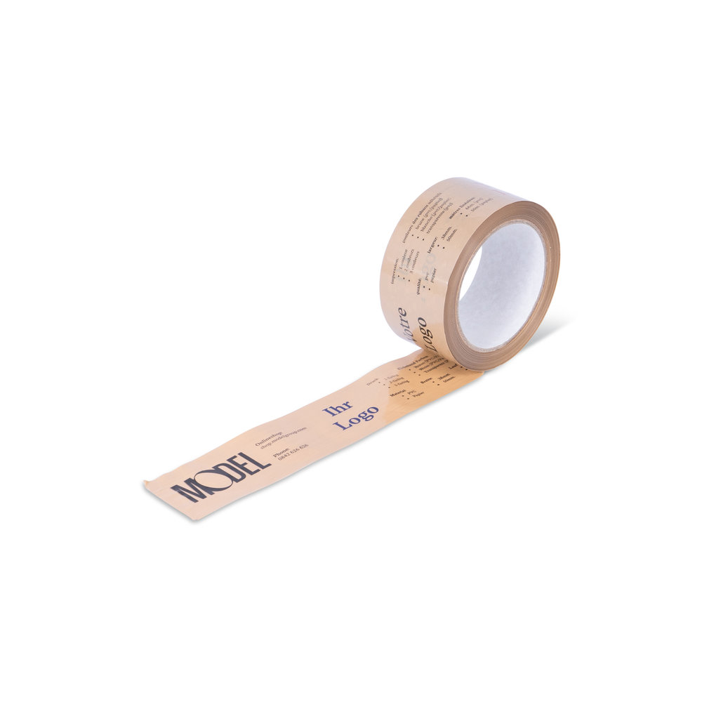 Custom PVC adhesive tape in brown with 66 running meters & a width of ...