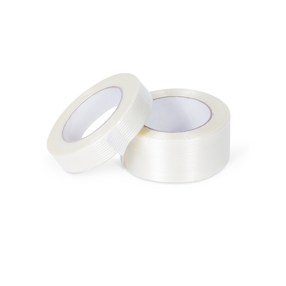 PP filament adhesive tape longitudinally reinforced transparent with 50 ...