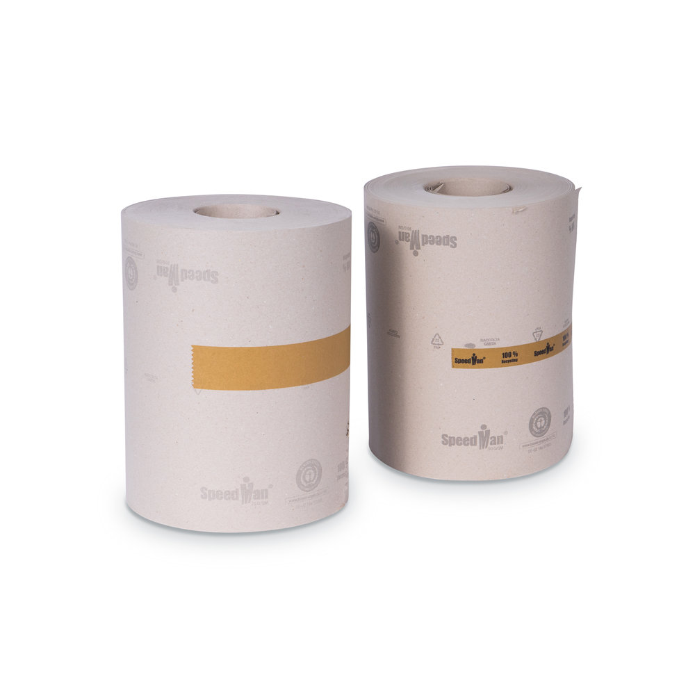 SpeedMan Box paper roll 70g/m2 with 450 running meters in brown
