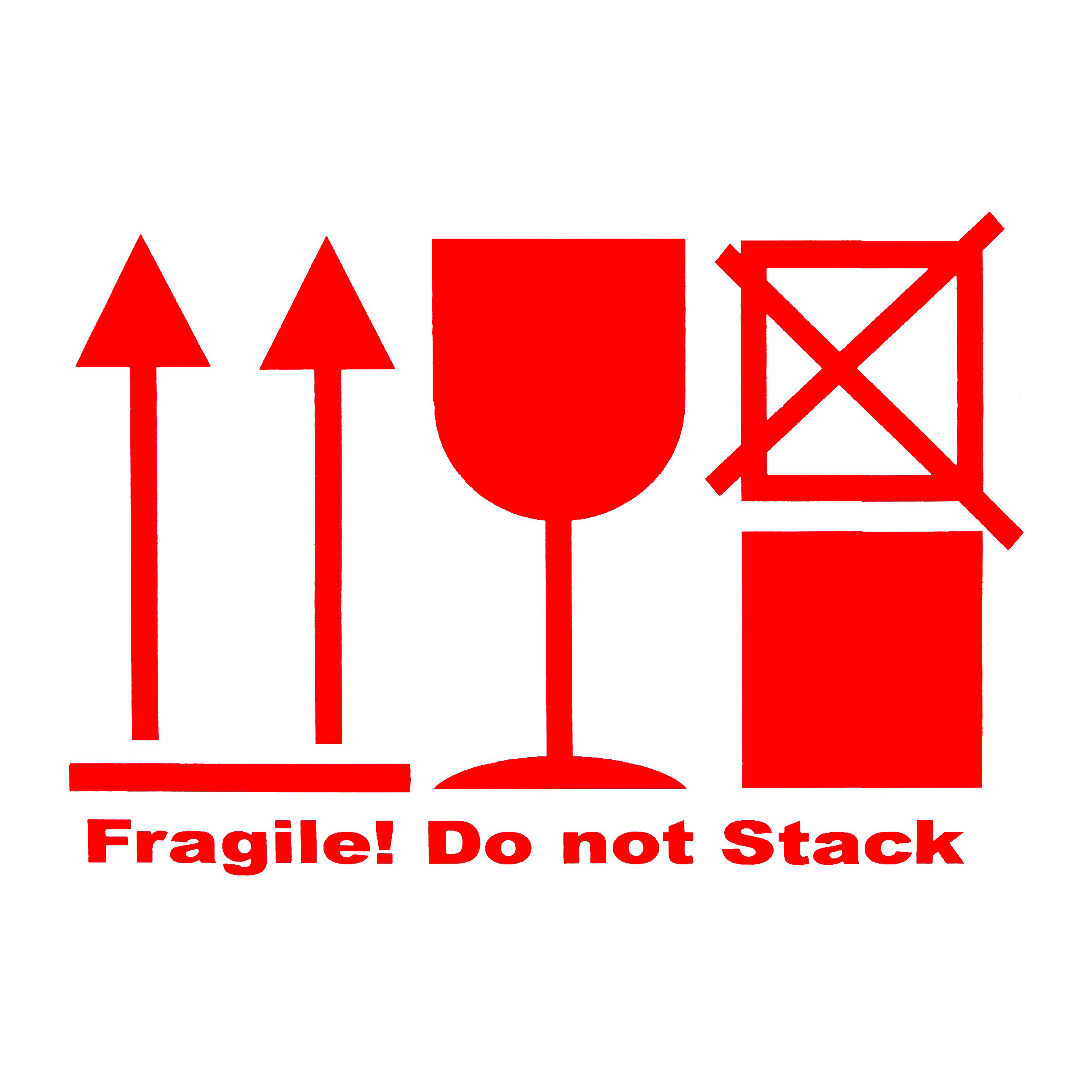 Fragile Logo Do Not Stack